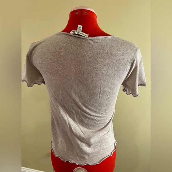 Express | Tops | Express Light Pink Glitter Top | Poshmark